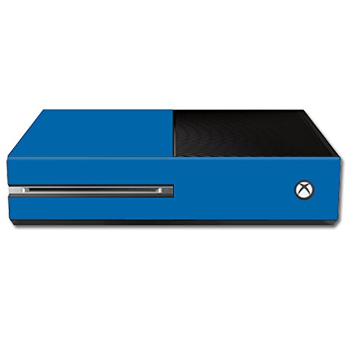 MightySkins Skin Compatible with Microsoft Xbox One Console wrap Sticker Skins Solid Blue