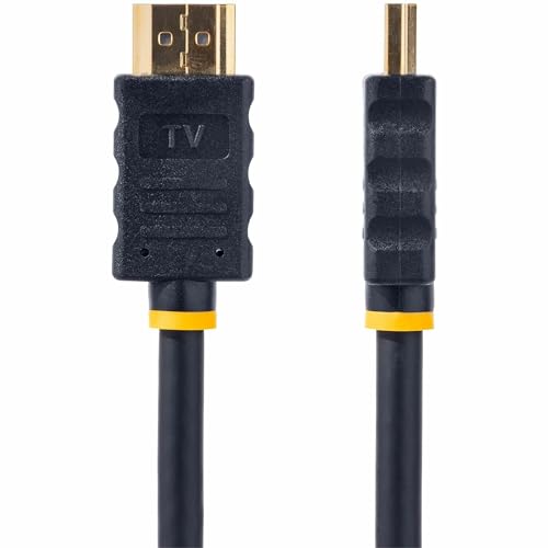 StarTech.com 5m (15 ft) Active High Speed HDMI Cable - Ultra HD 4k x 2k HDMI Cable - HDMI to HDMI M/M - 1080p - Audio Video Gold-Plated (HDMM5MA)