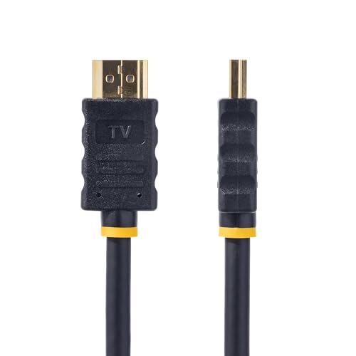 StarTech.com 5m (15 ft) Active High Speed HDMI Cable - Ultra HD 4k x 2k HDMI Cable - HDMI to HDMI M/M - 1080p - Audio Video Gold-Plated (HDMM5MA)