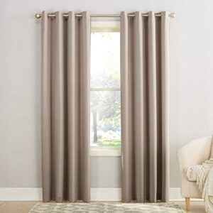 sun zero barrow energy efficient grommet curtain single panel