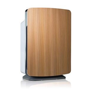 alen breathesmart classic h13 hepa air purifier, air purifiers for home large room w/ 1100 sqft coverage, medical-grade air cleaner for allergens & dust, up to 12 mos. filter life, oak