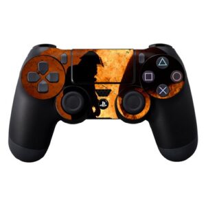 mightyskins skin compatible with sony ps4 controller - fire fighter | protective, durable, and unique vinyl decal wrap cover | easy to apply, remove, and change styles | made in the usa