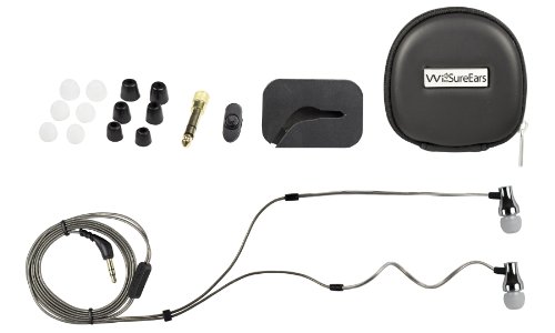 Wi Digital SEBD10 Wi Sure-Ears Professional Noise-Isolating In-Ear Monitors Optimized for Bass Drums and Keyboards - Polished Silver Brass