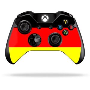 mightyskins skin compatible with microsoft xbox one or one s controller - german flag | protective, durable, and unique vinyl wrap cover | easy to apply, remove, and change styles | made in the usa