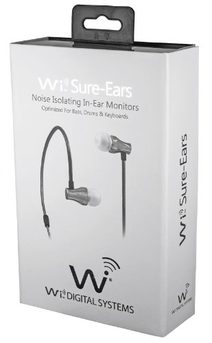 Wi Digital SEBD10 Wi Sure-Ears Professional Noise-Isolating In-Ear Monitors Optimized for Bass Drums and Keyboards - Polished Silver Brass