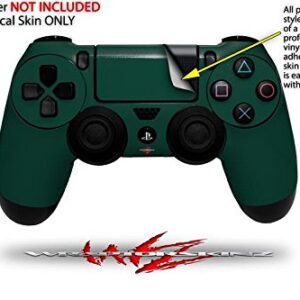 WraptorSkinz Skin Compatible with Sony PS4 Dualshock Controller PlayStation 4 Original Slim and Pro Solids Collection Hunter Green (Controller NOT Included)