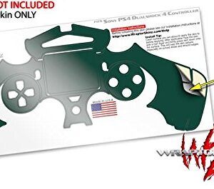 WraptorSkinz Skin Compatible with Sony PS4 Dualshock Controller PlayStation 4 Original Slim and Pro Solids Collection Hunter Green (Controller NOT Included)