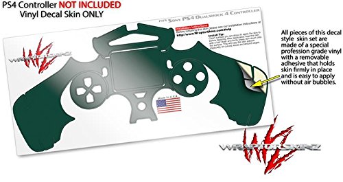 WraptorSkinz Skin Compatible with Sony PS4 Dualshock Controller PlayStation 4 Original Slim and Pro Solids Collection Hunter Green (Controller NOT Included)