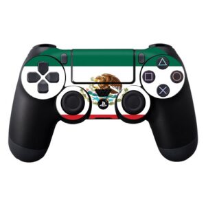 mightyskins skin compatible with sony ps4 controller - mexican flag | protective, durable, and unique vinyl decal wrap cover | easy to apply, remove, and change styles | made in the usa