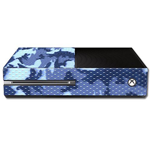 MightySkins Skin Compatible with Microsoft Xbox One Console wrap Sticker Skins Blue Camo