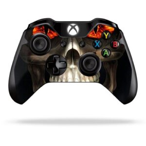 mightyskins skin compatible with microsoft xbox one or one s controller - evil reaper | protective, durable, and unique vinyl wrap cover | easy to apply, remove, and change styles | made in the usa