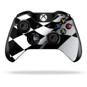 protective vinyl skin decal skin compatible with microsoft xbox one/one s controller wrap sticker skins checkered flag