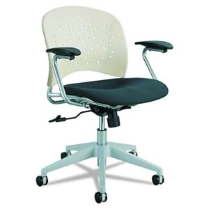 safco products 6803lt reve task chair with round back, latte