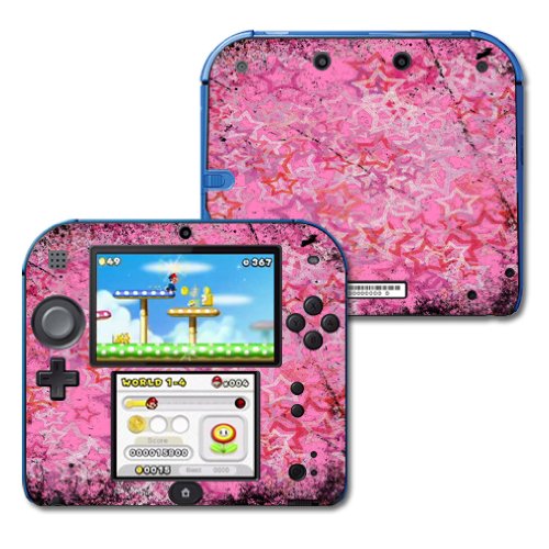 MightySkins Skin Compatible with Nintendo 2DS wrap Sticker Skins Pink Star