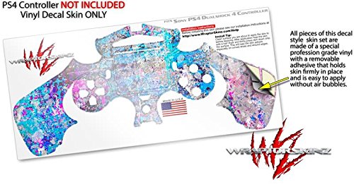 WraptorSkinz Vinyl Decal Skin Compatible with Sony PS4 Controller PlayStation 4 Original Slim and Pro Graffiti Splatter (Controller NOT Included)