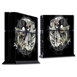 mightyskins skin compatible with sony playstation 4 ps4 console wrap sticker skins yin and yang