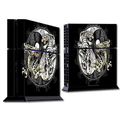 MightySkins Skin Compatible with Sony PlayStation 4 PS4 Console wrap Sticker Skins Yin and Yang