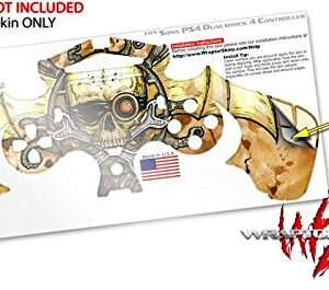 WraptorSkinz Vinyl Decal Skin Compatible with Sony PS4 Controller PlayStation 4 Original Slim and Pro Airship Pirate (Controller NOT Included)