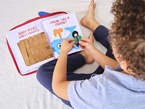 My Bible Quiet Book by My Growing Season | Interactive Fabric Activity Book for Kids | Educational Christian Toy for Toddlers & Preschoolers | Travel-Friendly and Sensory-Rich Soft Book