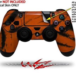 WraptorSkinz Vinyl Decal Skin compatible with Sony PS4 Controller PlayStation 4 Original Slim and Pro Tie Dye Bengal Side Stripes (CONTROLLER NOT INCLUDED)