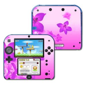 mightyskins skin compatible with nintendo 2ds wrap sticker skins pink flowers