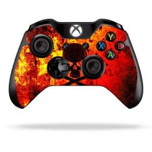 mightyskins skin compatible with microsoft xbox one or one s controller - bio skull | protective, durable, and unique vinyl wrap cover | easy to apply, remove, and change styles | made in the usa