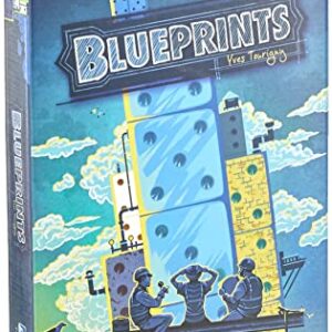 Blueprints Board Game - Architectural Strategy Game for Building Marvels with Wood, Glass, Stone, and More! Family Game for Kids & Adults, Ages 13+, 2-4 Players, 30 Min Playtime, Made by Z-Man Games