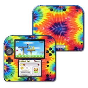 mightyskins skin compatible with nintendo 2ds - tie dye 2 | protective, durable, and unique vinyl decal wrap cover | easy to apply, remove, and change styles | made in the usa