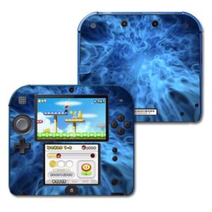 mightyskins skin compatible with nintendo 2ds wrap sticker skins blue mystic flames