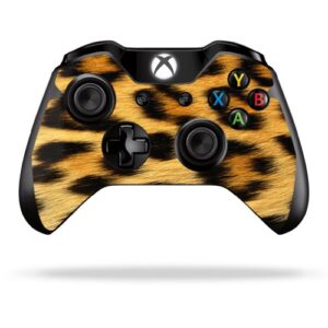 mightyskins skin compatible with microsoft xbox one or one s controller - cheetah | protective, durable, and unique vinyl decal wrap cover | easy to apply, remove, and change styles | made in the usa