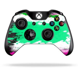 protective vinyl skin decal skin compatible with microsoft xbox one/one s controller wrap sticker skins paint splatter