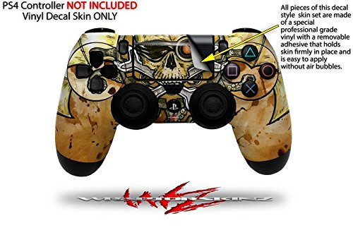 WraptorSkinz Vinyl Decal Skin Compatible with Sony PS4 Controller PlayStation 4 Original Slim and Pro Airship Pirate (Controller NOT Included)