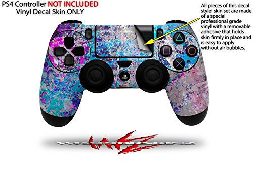 WraptorSkinz Vinyl Decal Skin Compatible with Sony PS4 Controller PlayStation 4 Original Slim and Pro Graffiti Splatter (Controller NOT Included)