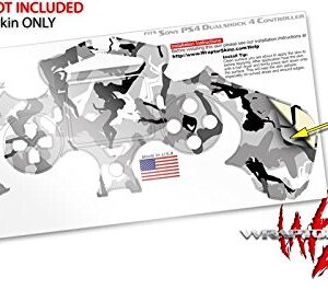 WraptorSkinz Skin compatible with Sony PS4 Dualshock Controller PlayStation 4 Original Slim and Pro Sexy Girl Silhouette Camo Gray (CONTROLLER NOT INCLUDED)