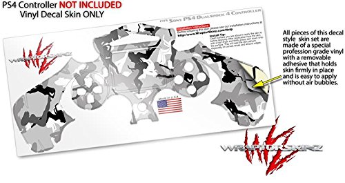 WraptorSkinz Skin compatible with Sony PS4 Dualshock Controller PlayStation 4 Original Slim and Pro Sexy Girl Silhouette Camo Gray (CONTROLLER NOT INCLUDED)