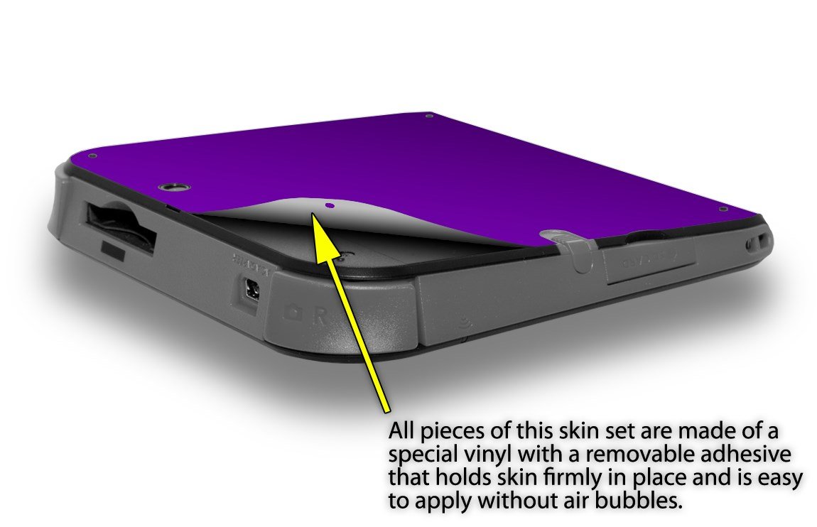 Solids Collection Purple - WraptorSkinz Decal Style Vinyl Skin Compatible With Nintendo 2DS (2DS NOT INCLUDED)