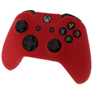 assecure pro red soft silicone skin grip protective cover for microsoft xbox