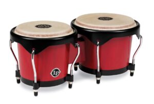 latin percussion lp601ny-rw lp city wood bongos - red wood