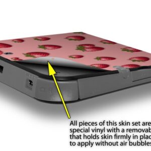 Strawberries on Pink - WraptorSkinz Decal Style Vinyl Skin Compatible With Nintendo 2DS (2DS NOT INCLUDED)