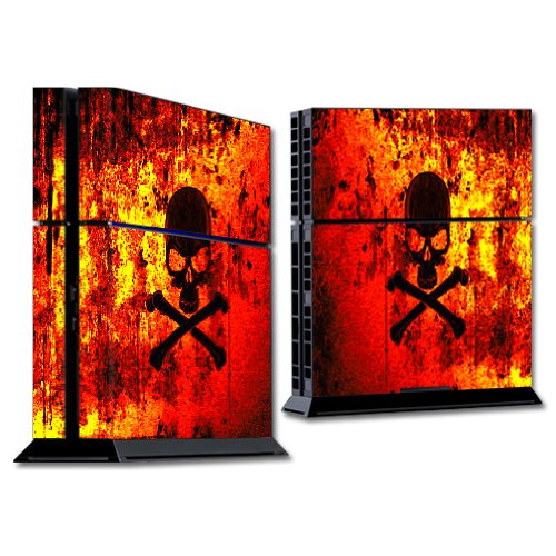 MightySkins Skin Compatible with Sony PS4 Console - Bio Skull | Protective, Durable, and Unique Vinyl Decal wrap Cover | Easy to Apply, Remove, and Change Styles | Made in The USA