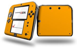 solids collection orange - wraptorskinz decal style vinyl skin compatible with nintendo 2ds (2ds not included)