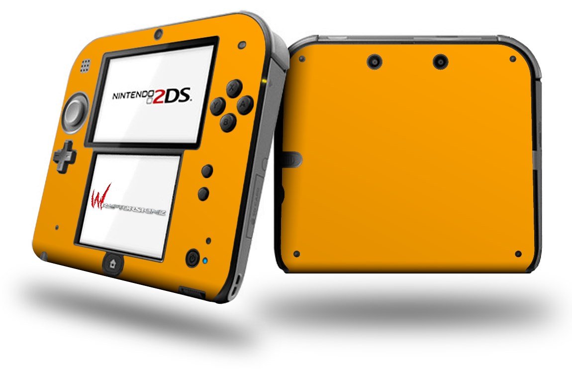 Solids Collection Orange - WraptorSkinz Decal Style Vinyl Skin Compatible With Nintendo 2DS (2DS NOT INCLUDED)