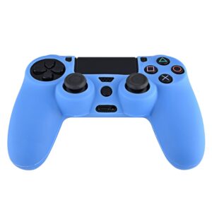 For PS4 Controller Silicone Skin Case Cover, Insten Silicone Controller Skin Case Compatible With Sony PlayStation 4 PS4 Controller, Blue