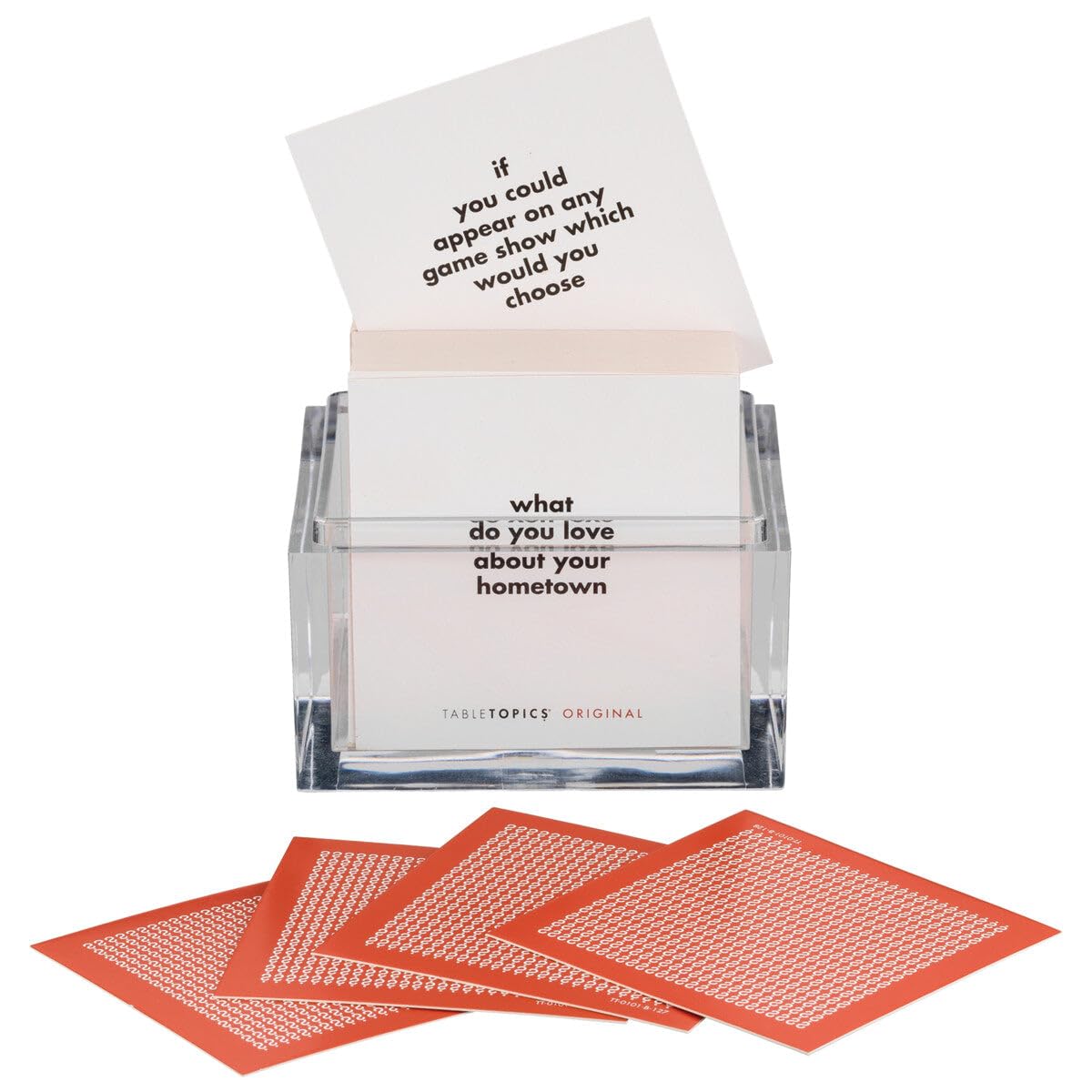 TableTopics - The Original - Conversation Starter Cards - 135 Questions to Break the Ice & Build Connection with Friends, Family, Workmates at Home, Parties, & Meetings