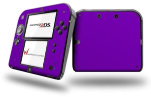 solids collection purple - wraptorskinz decal style vinyl skin compatible with nintendo 2ds (2ds not included)