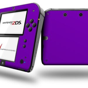 Solids Collection Purple - WraptorSkinz Decal Style Vinyl Skin Compatible With Nintendo 2DS (2DS NOT INCLUDED)