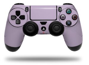 wraptorskinz skin compatible with sony ps4 dualshock controller playstation 4 original slim and pro solids collection lavender (controller not included)