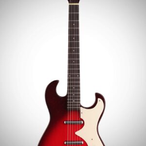 Silvertone Classic 1449-RSFB Solid-Body Electric Guitar, Red/Silver Flake Burst