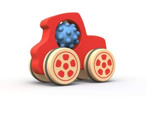 beginagain nubble rumbler truck - promote imagination and active play - red, kids 18 months and up