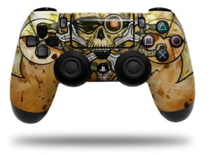 wraptorskinz vinyl decal skin compatible with sony ps4 controller playstation 4 original slim and pro airship pirate (controller not included)